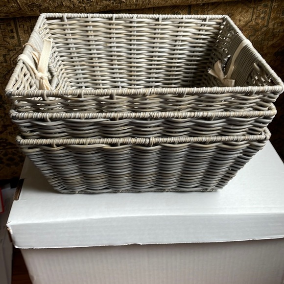 Storage & Organization | One Bundle Of Three Baskets | Poshmark